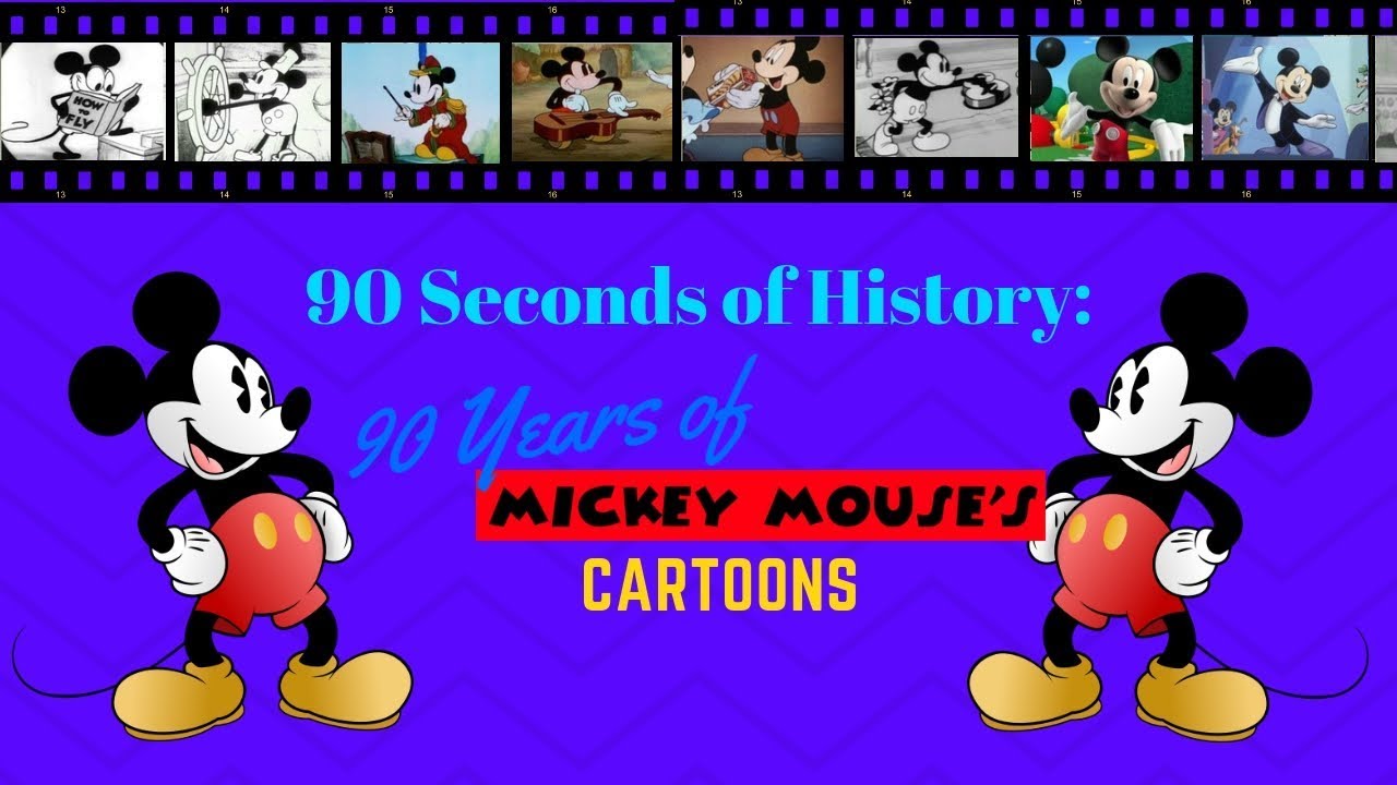 #mickey90 90 Seconds of History: 90 Years of Mickey Mouse's Cartoons ...