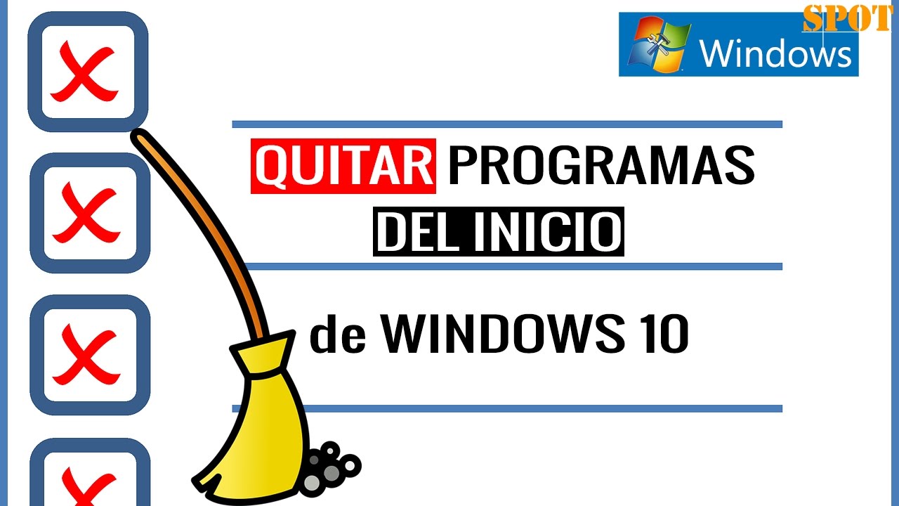 Quitar programas de inicio del arranque de Windows 10 - YouTube