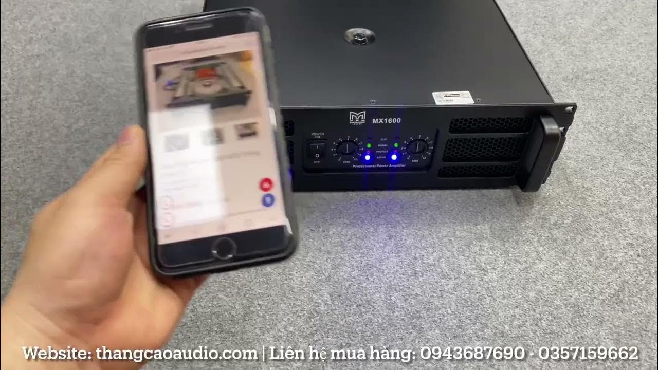 Đẩy Khủng Chuyên Sub Kép : Martin MX1600 chỉ 8tr800 _ 1500w x 2 kênh - YouTube