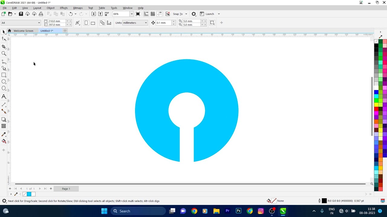 How To Create Sbi Logo Design in Corel Draw | Corel Draw - YouTube