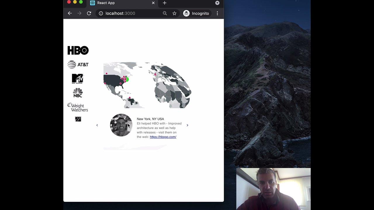 Integrating d3.js with React - World Map Widget - ClientListDetail ...