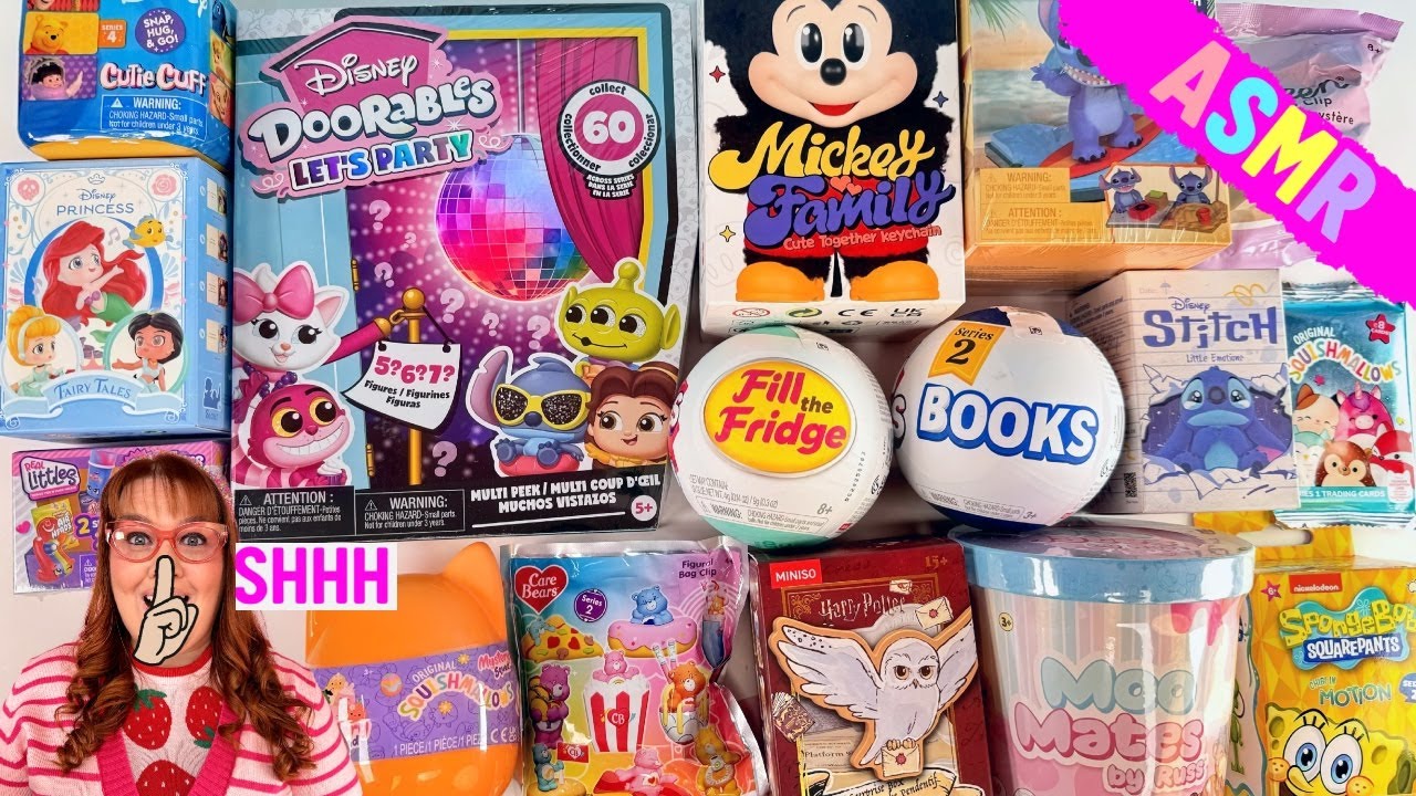 💜 ASMR NO TAPPING 24 Minutes Blind Box & Blind Bag Unboxing! No Music ...