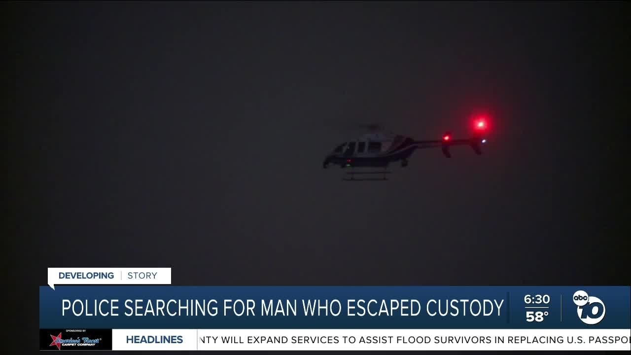 Arrestee escapes from SDPD custody - YouTube