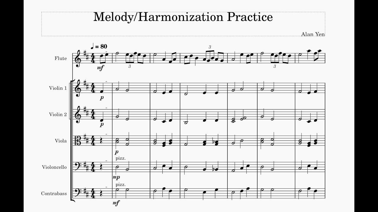 Melody and Harmonization Practice - YouTube