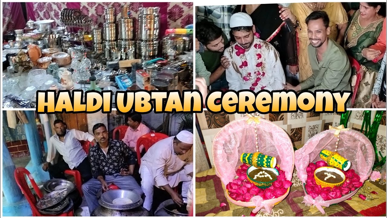 Haldi Ceremony | Ubtan ceremony | Rajjaga Family Function #youtubevlog ...