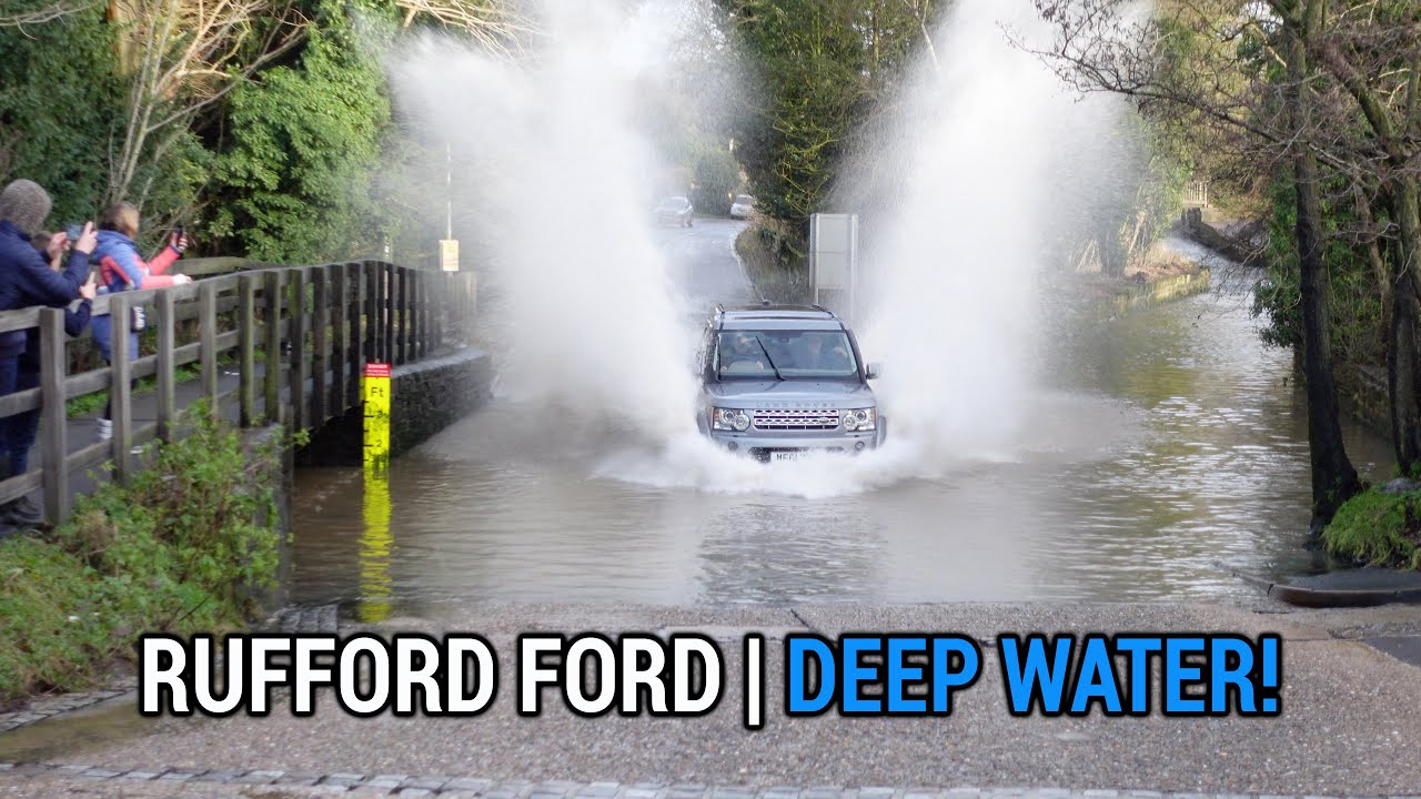 Rufford Ford | Crossing Deep Water - YouTube