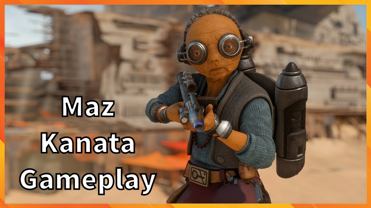 Maz Kanata Gameplay Star Wars Battlefront 2 - YouTube