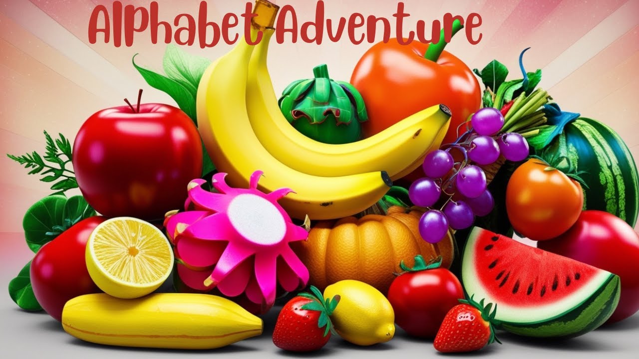 Alphabet Adventure: Learn Fruits and Vegetables 🍎🍌🥕 | Educational Video ...