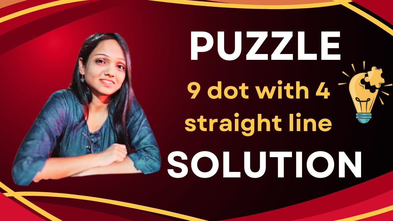 how to connect 9 dots with 4 straight lines #puzzle #youtubeshort - YouTube
