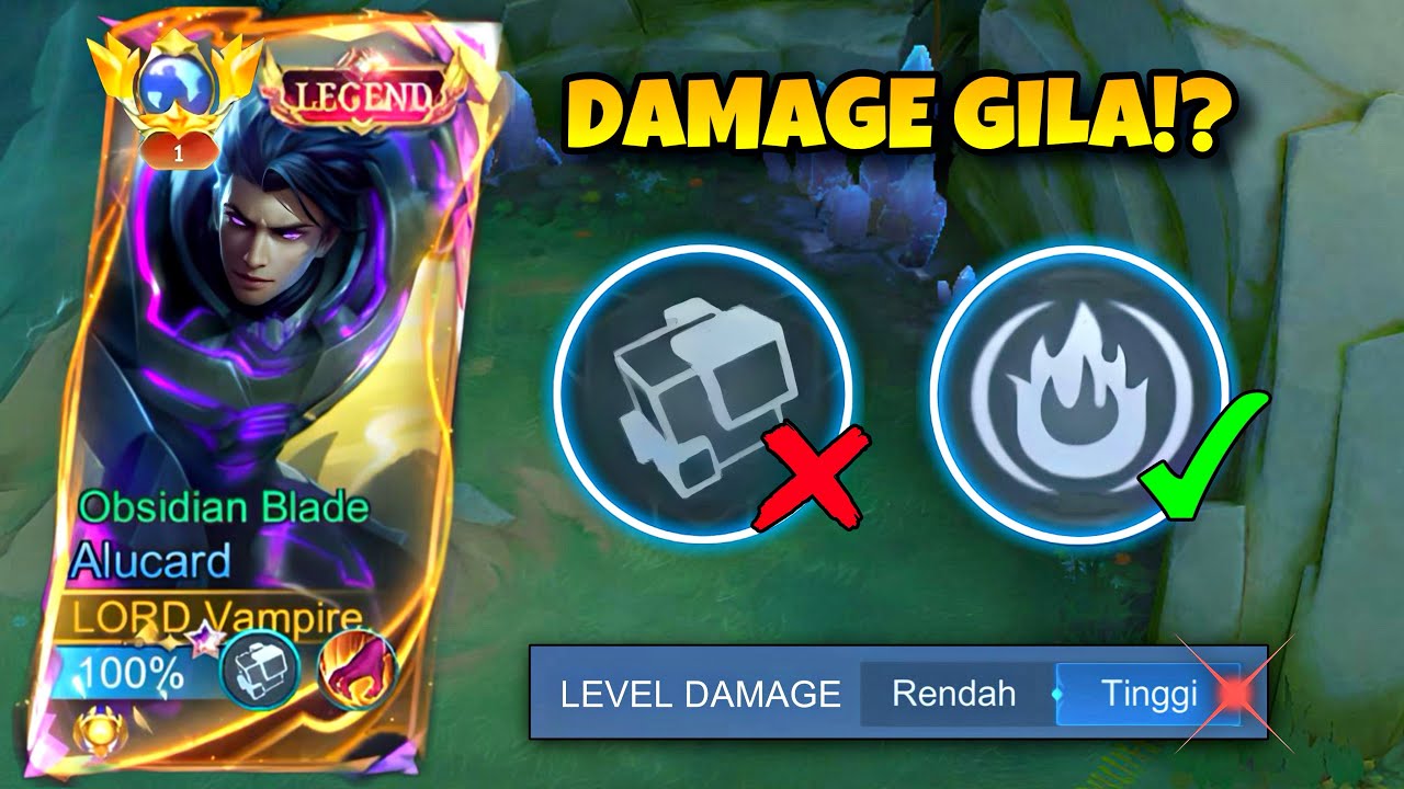 EMBLEM BROKEN! ALUCARD PAKAI IMPURE RAGE, DAMAGE-NYA GAK NGOTAK! 🔥 MLBB ...