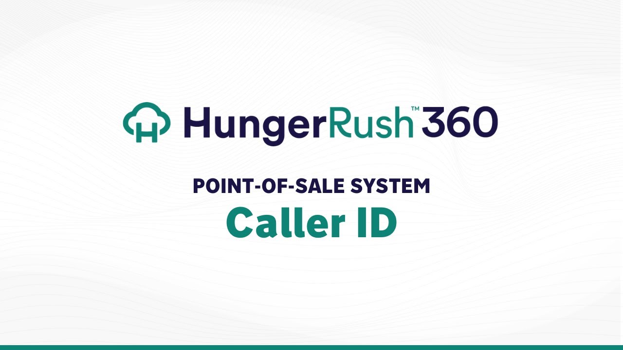 HungerRush 360 POS - Caller ID Demo - YouTube