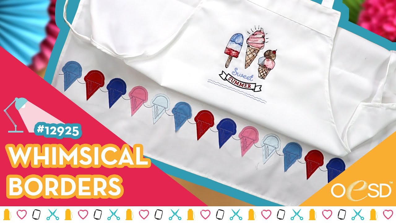Create Whimsical Borders with your Embroidery Machine! - YouTube