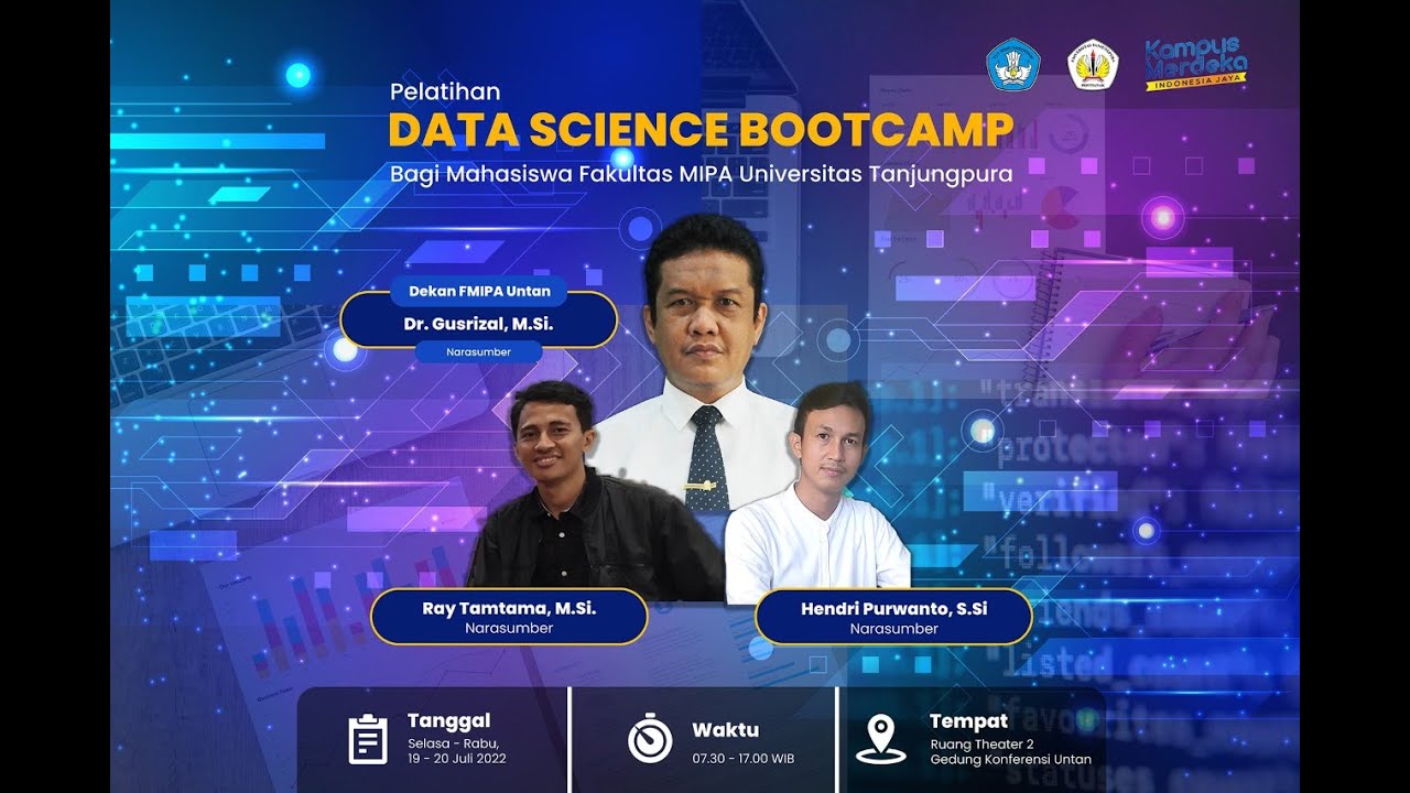 Data Science Bootcamp FMIPA Universitas Tanjungpura Tahun 2022 - YouTube