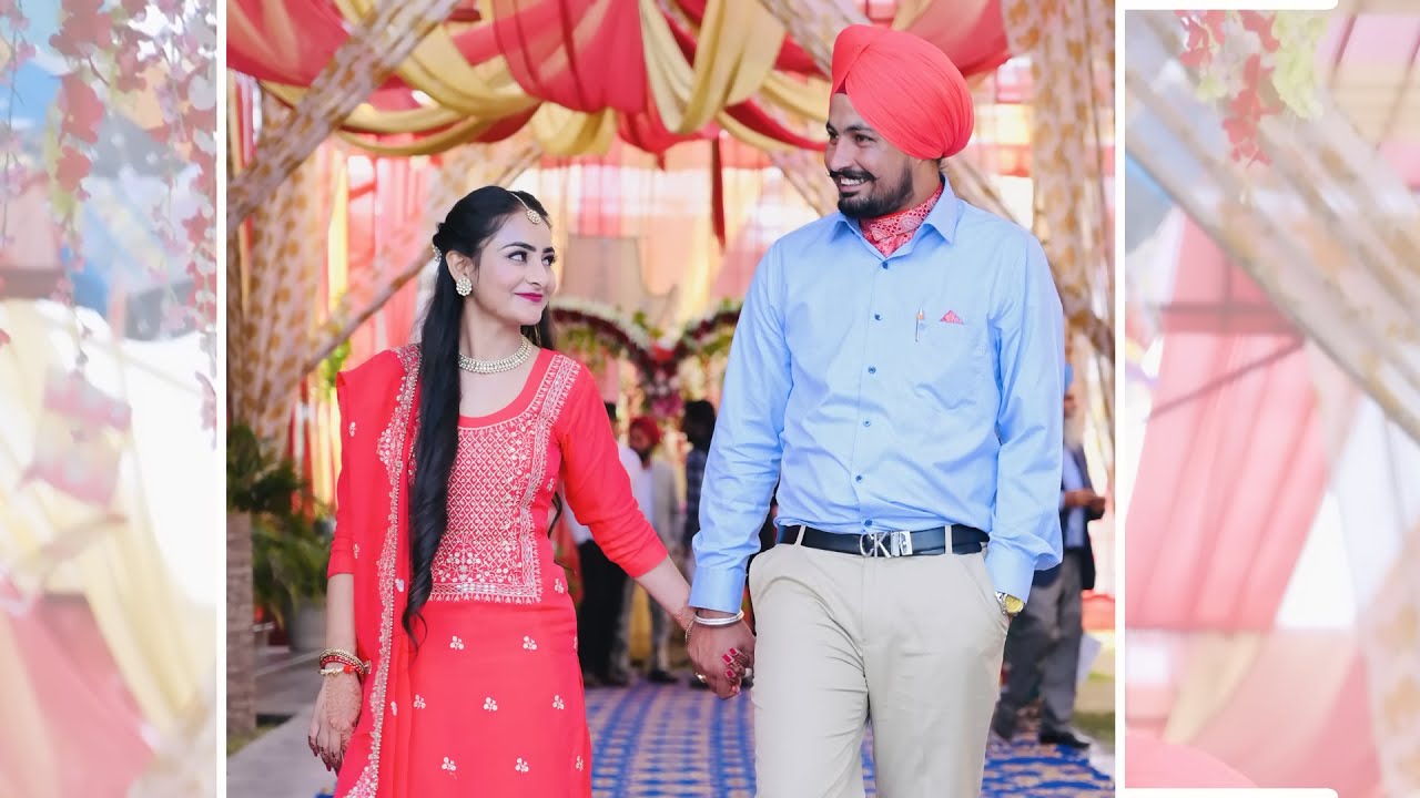 Gurjot singh weds Sharandeep kaur - YouTube