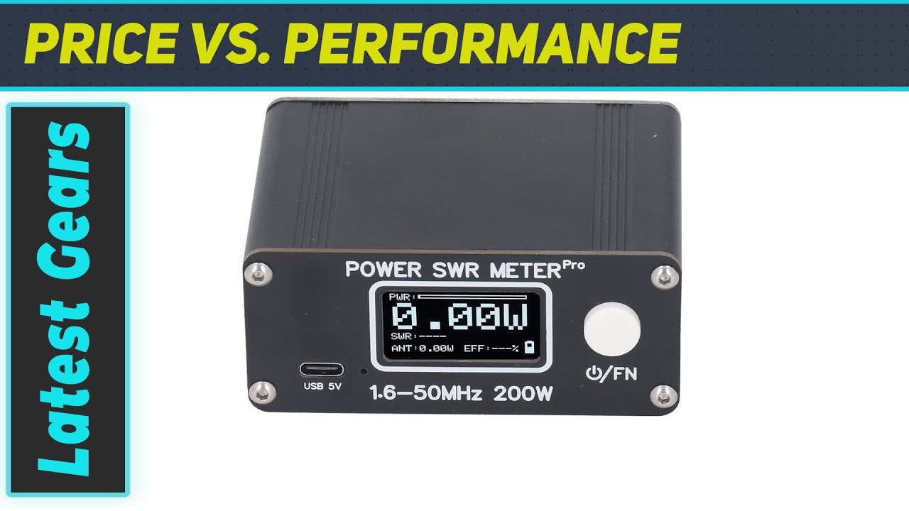 SWR Meter 1.29in Screen, 1.6-50MHz, 0.5W-200W Alarm Function ...