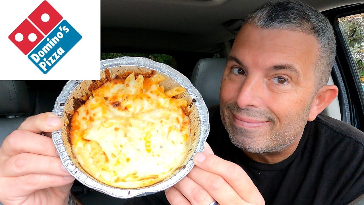 i tried dominos NEW 5 cheese mac and cheese what a rip off - YouTube