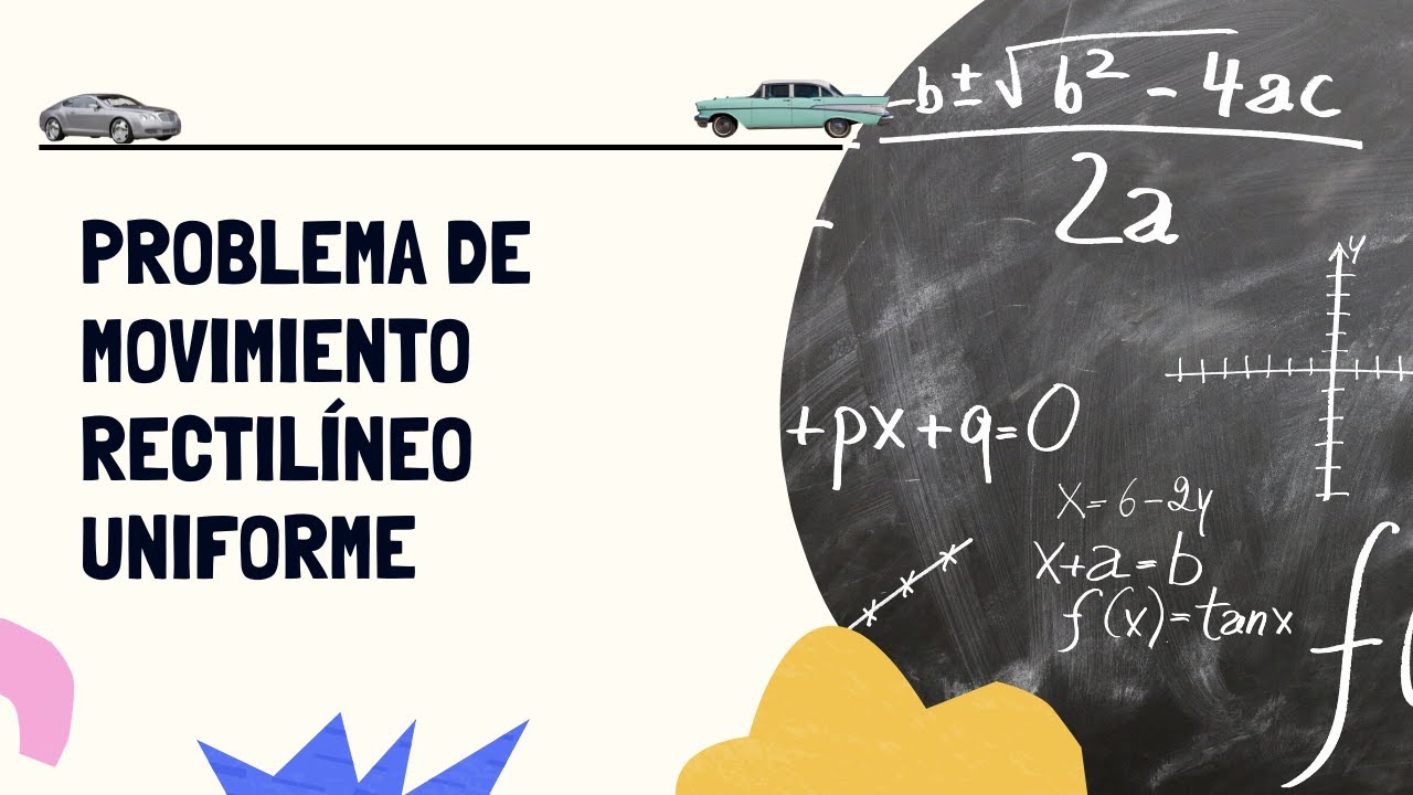 ¿CÓMO RESOLVER PROBLEMAS DE MOVIMIENTO RECTILÍNEO UNIFORME - MRU? - YouTube