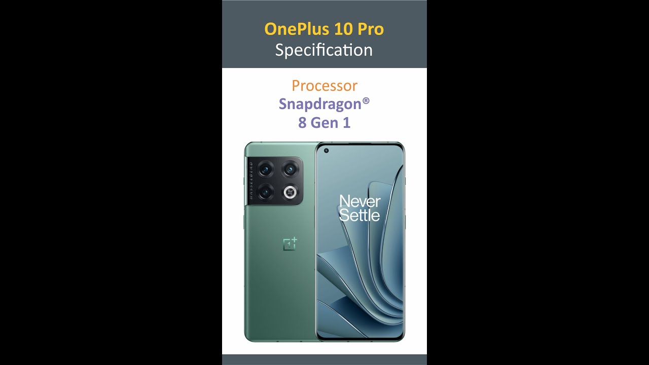 OnePlus 10 Pro 5G with 48MP Camera and 80W Supervooc Charger, see specifications | OnePlus - YouTube