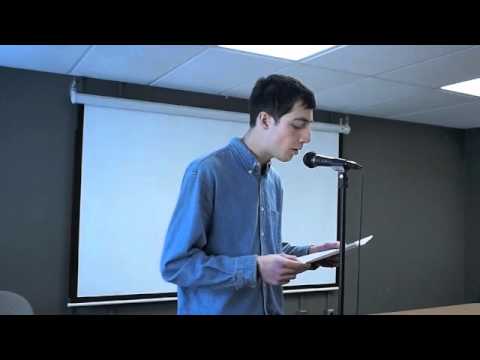 Matthew Polzin @ Noon Reading Series Part 1. - YouTube