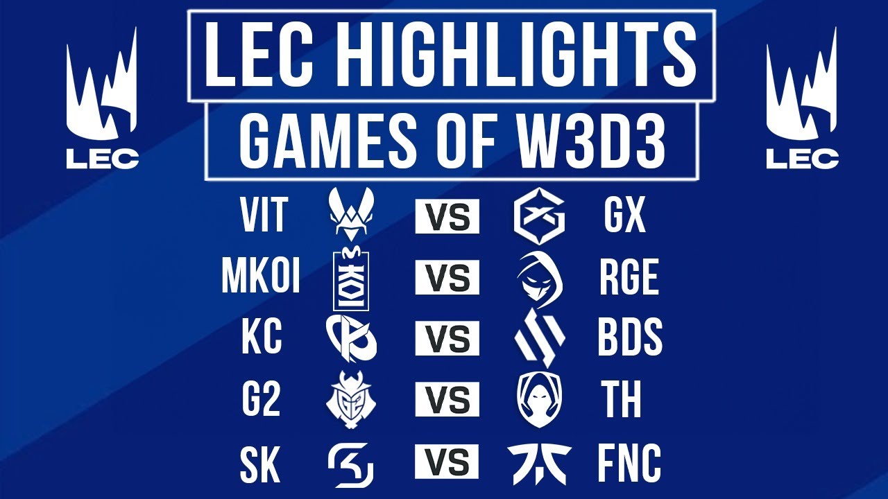 LEC Highlights ALL GAMES Week 3 Day 3 | LEC Winter 2025 - YouTube