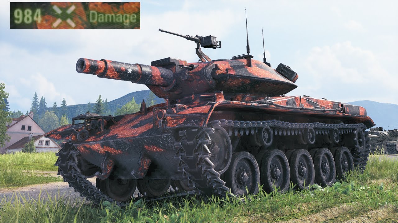 T49 5.5K Damage 5 Frags World of Tanks,WoT Replays tank battle - YouTube