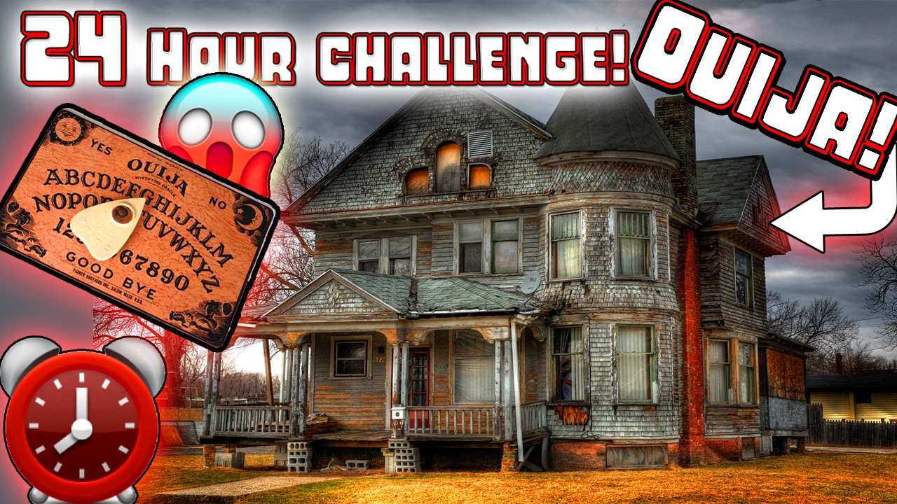 (TOM) 24 HOUR OVERNIGHT CHALLENGE OUIJA BOARD CHALLENGE in A HAUNTED ...