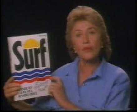 Surf Laundry Detergent Ad Australia 1990