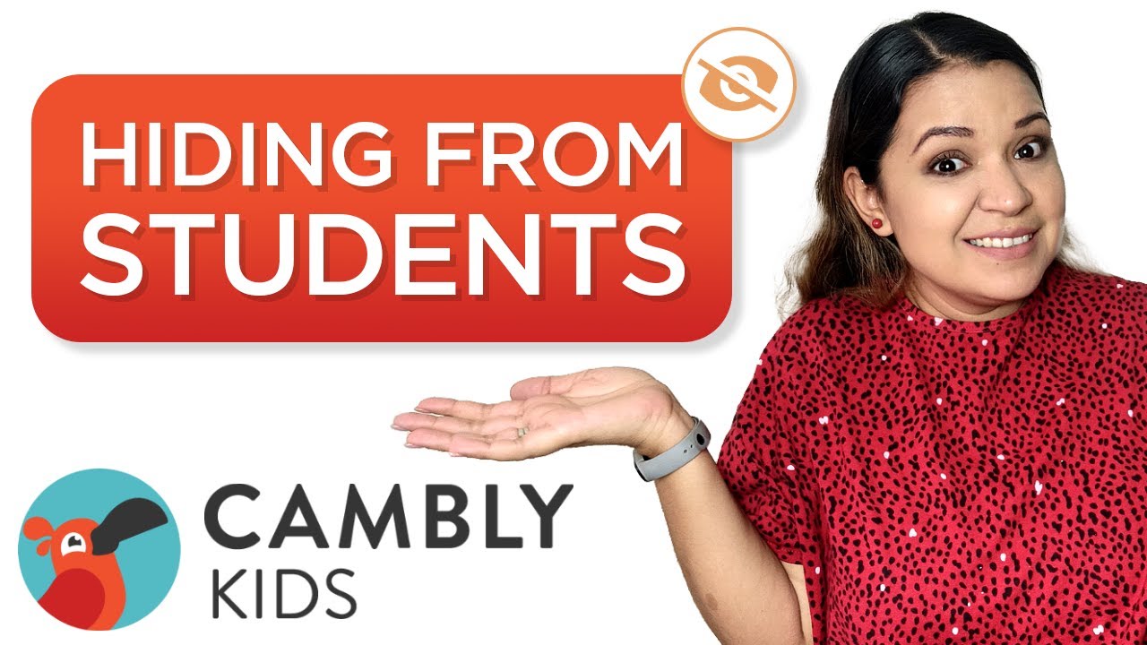 How to Hide from a Student | Cambly Kids Tutor Tips - YouTube