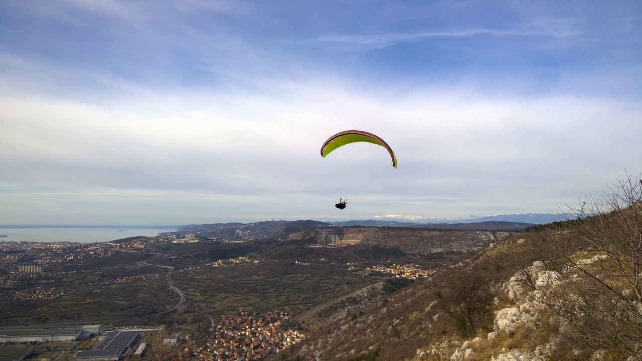 Parapendio dal Monte Carso, Val Rosandra - Trieste, Italy (4K) - YouTube