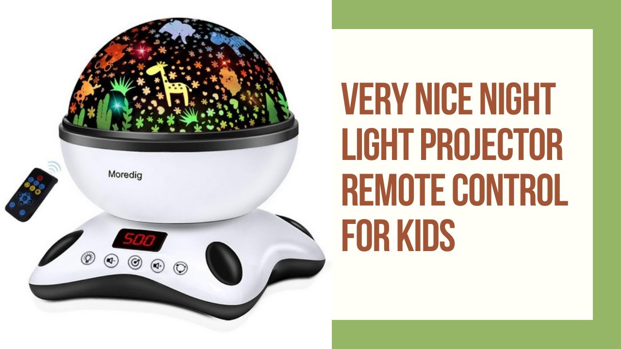 Very Nice Night Light Projector Remote Control for Kids - YouTube