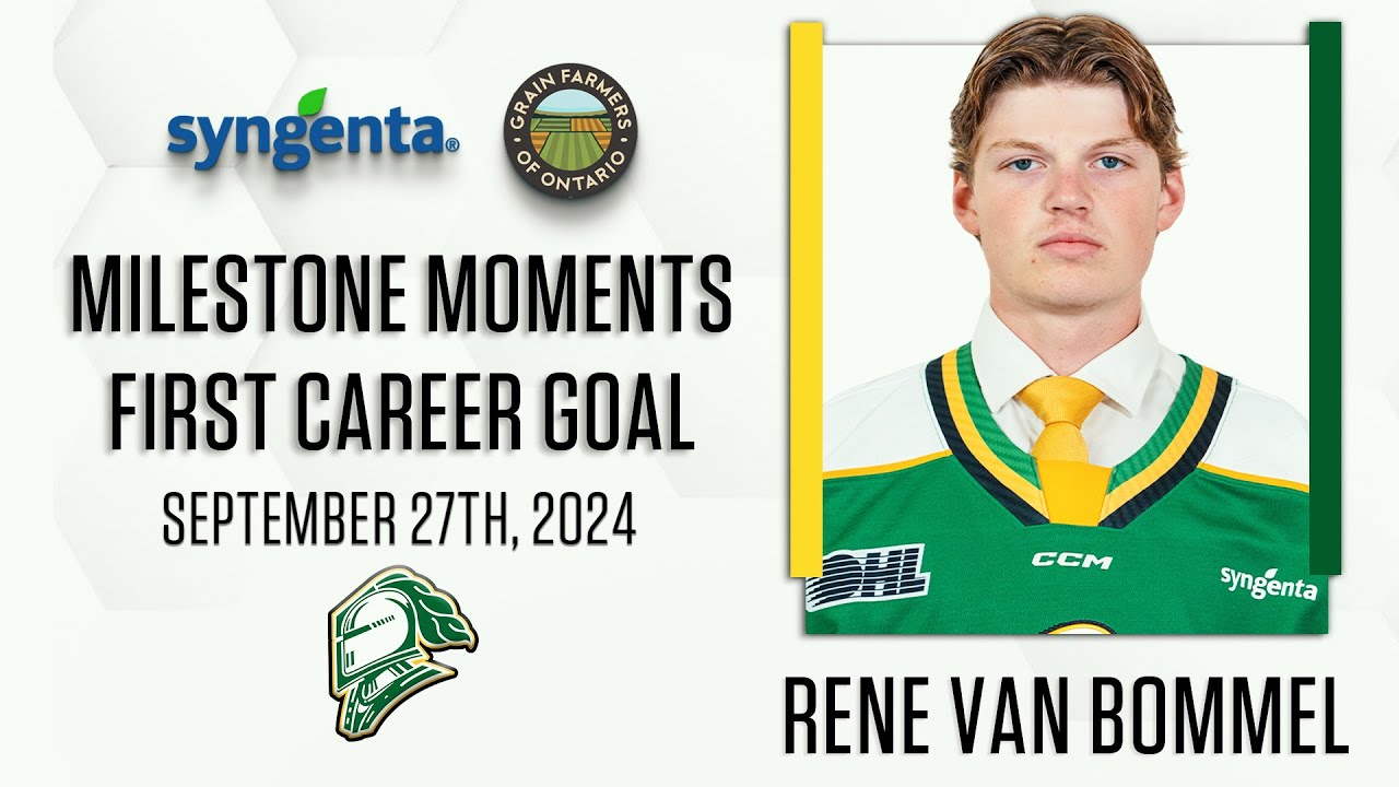 OHL Milestones | Rene Van Bommel | First Career Goal - YouTube