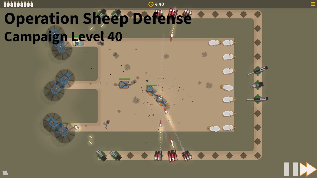 Operation Sheep Defense Campaign Level 40 - YouTube