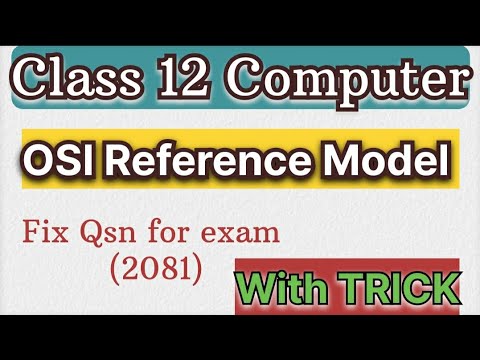 OSI Reference Model || Class 12 Computer || fix Qsn (2081)🤫 #neb # ...