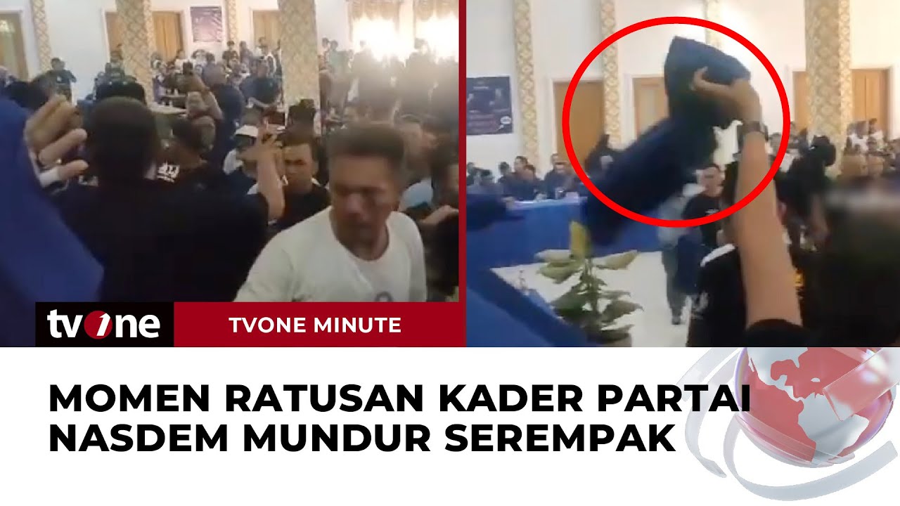 Diwarnai Aksi Pencopotan Atribut Partai Ribuan Kader Nasdem Mundur