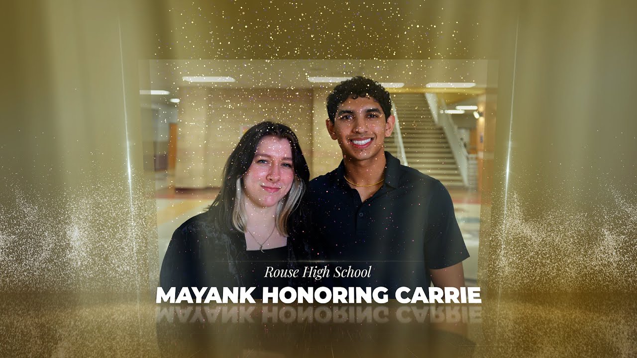 LEEF STAR Award: Rouse HS Mayank Bharadwaj Recognizing Carrie Reavis ...