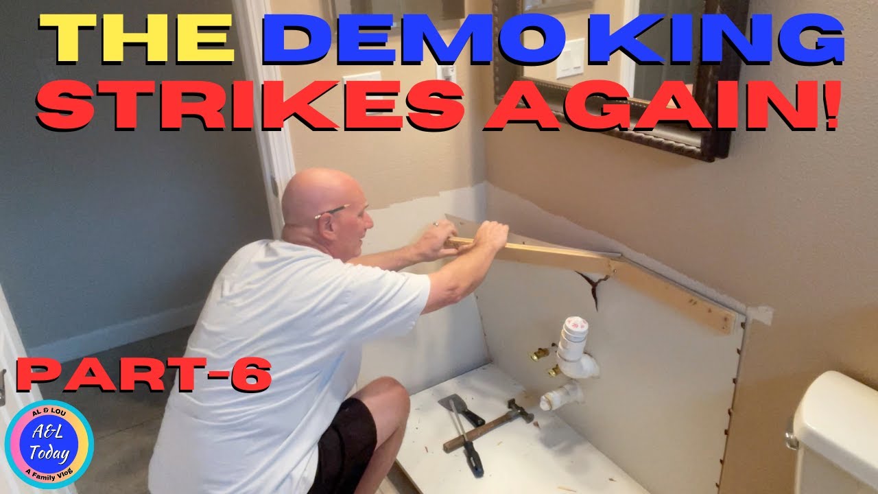 DIY Bathroom Remodel Part-6 Single Bath Demolition - YouTube