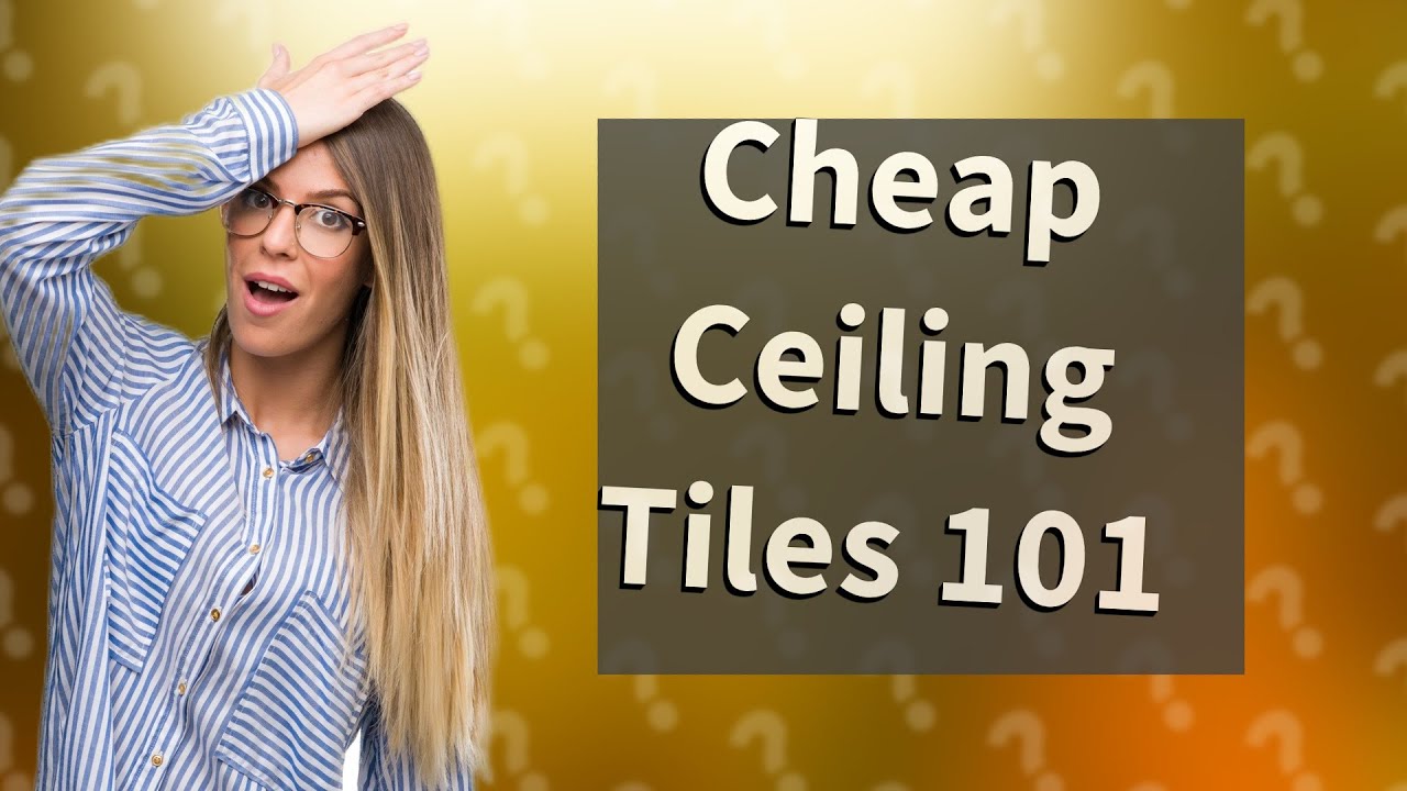 What are cheap ceiling tiles made of? - YouTube