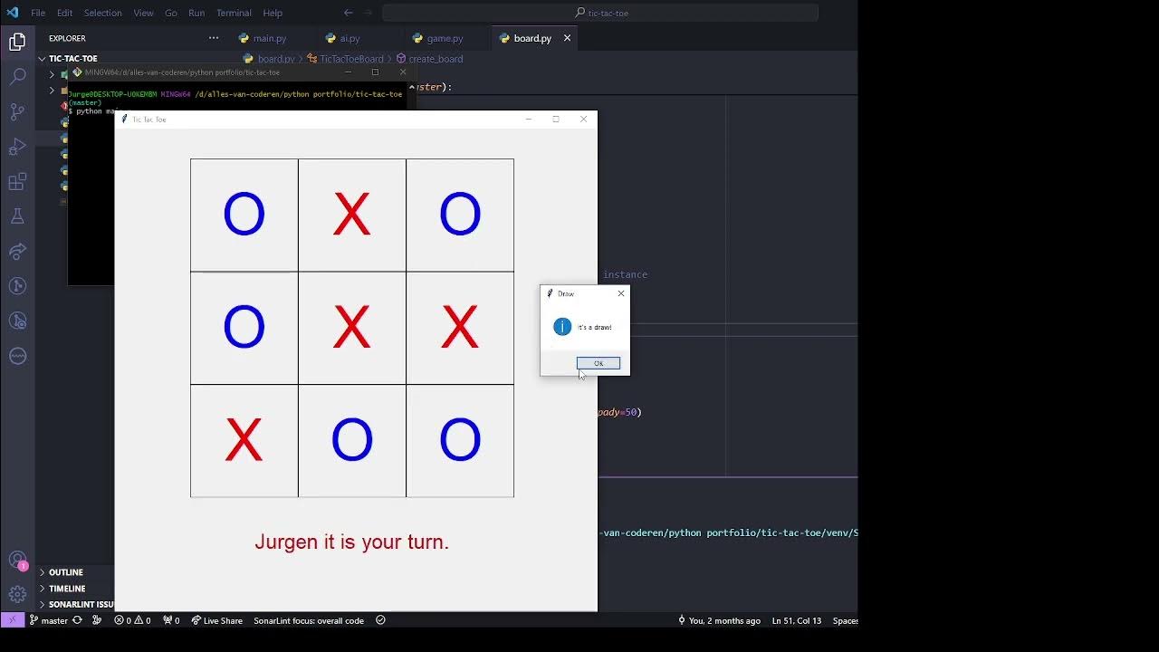 Tic Tac Toe GUI - YouTube