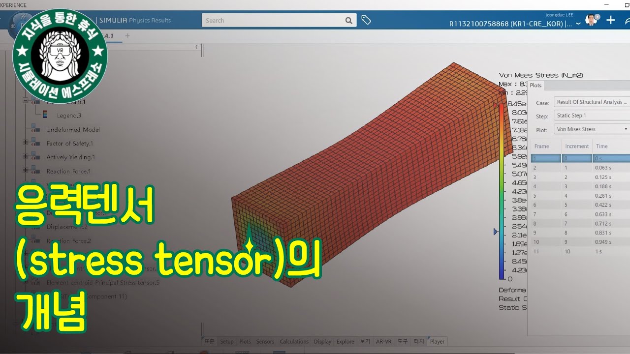 [CAE] #시뮬레이션 에스프레소 16. #응력텐서(#stress tensor)의 개념 - YouTube
