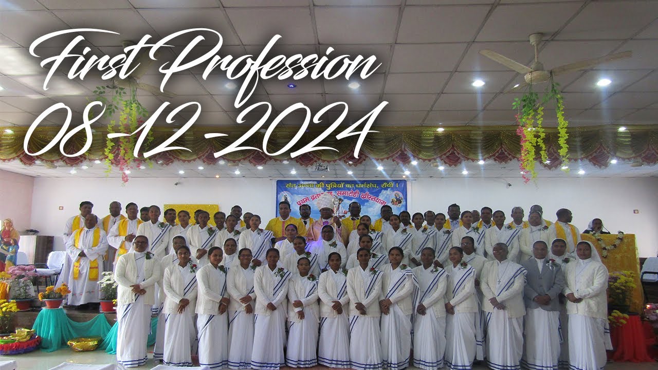 First Profession of 27 Novices - 08.12.2024 - YouTube