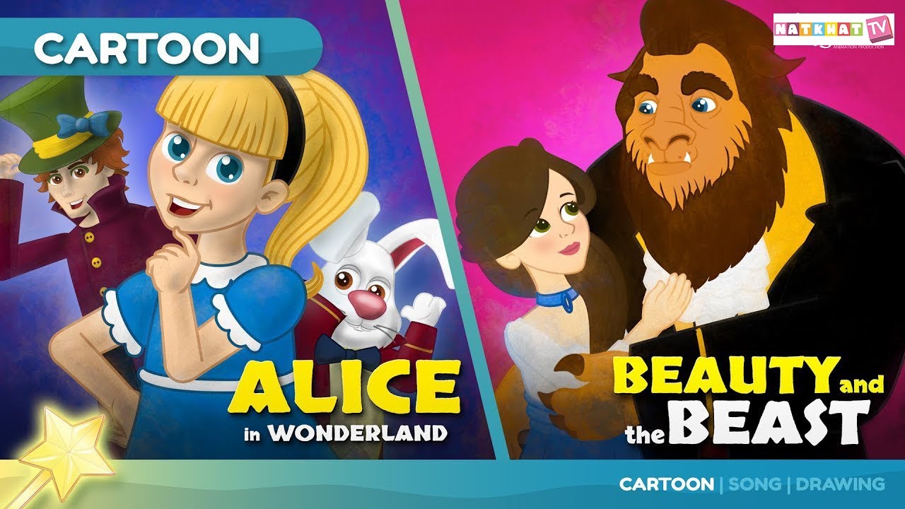 Alice in Wonderland | Beauty and Beast | बच्चों की नयी हिंदी कहानियाँ ...