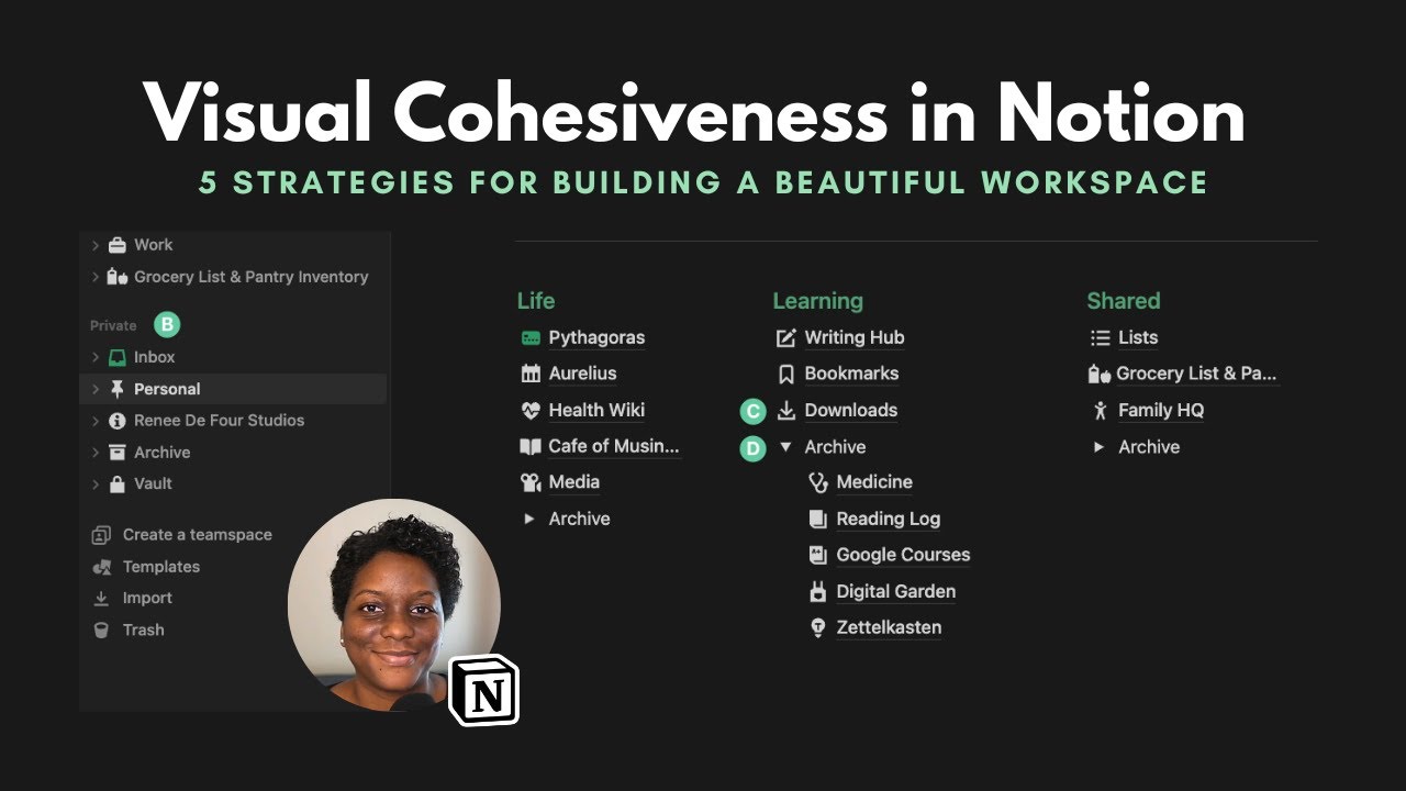 5 Strategies for a Visually Cohesive Notion Workspace - YouTube