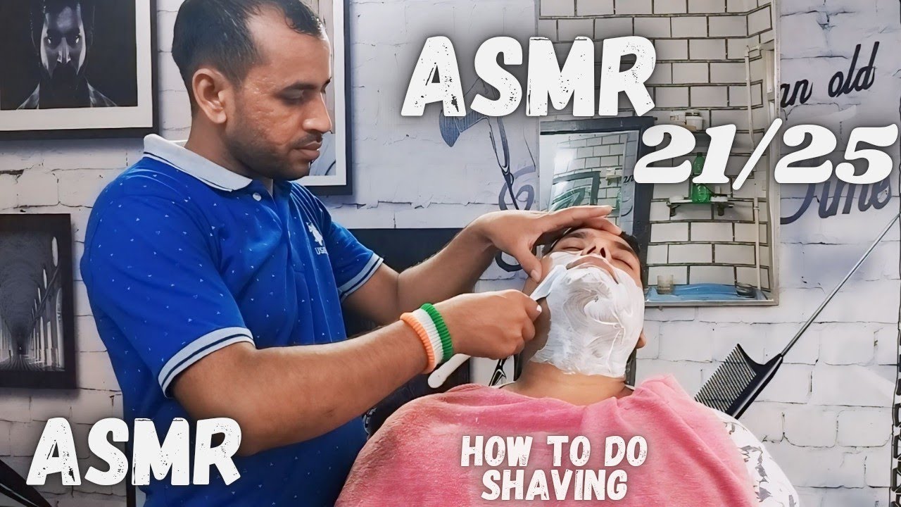 Relaxing ASMR Shaving Session || Ultimate Close Shave Experience - YouTube