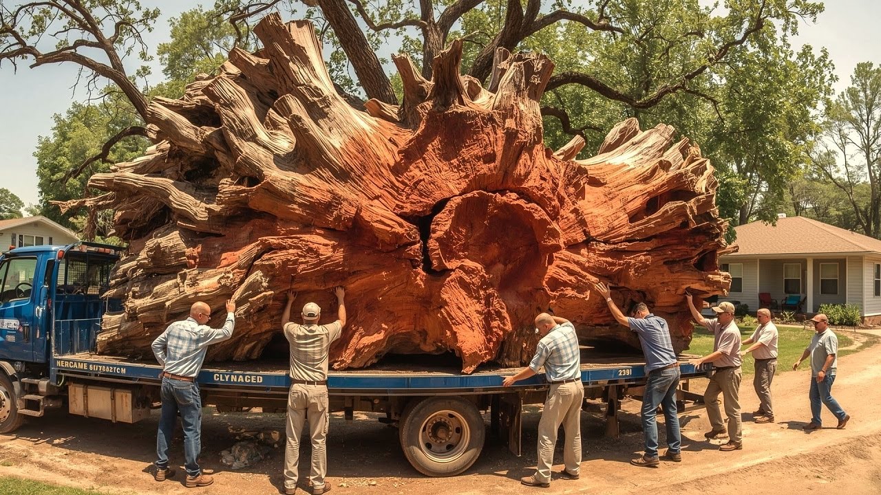 Videos with Millions Views: Create Discarded Tree Stumps into Amazing ...