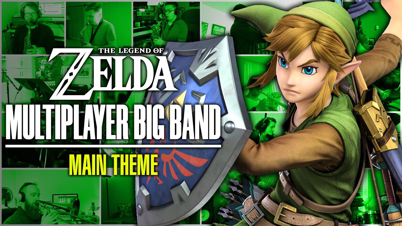 Legend of Zelda Main Theme - JAZZ cover! (Multiplayer Big Band) - YouTube