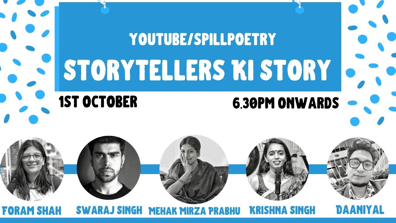 Spill Poetry Storyteller's Stream - YouTube