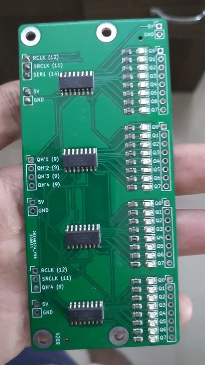 74HC595 shift register module | shift register module using 74HC595 - YouTube
