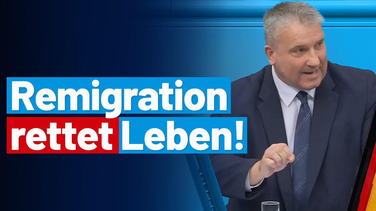 Remigration rettet Leben! Martin Hess - AfD-Fraktion im Bundestag - YouTube