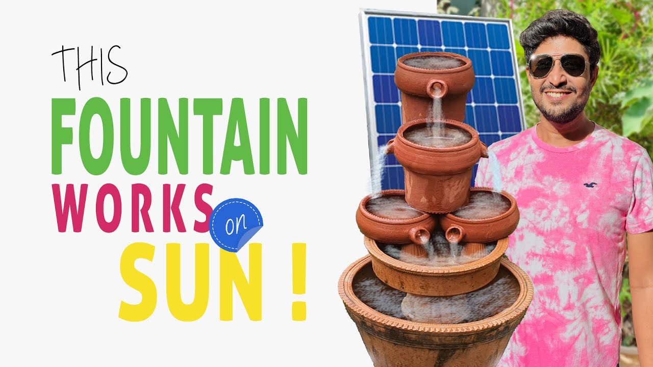 DIY: How to Make Solar Water Fountain for Your Garden | No Electricity ...