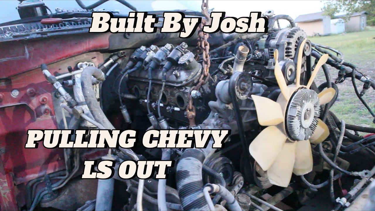 PULLING CHEVY LS OUT - YouTube
